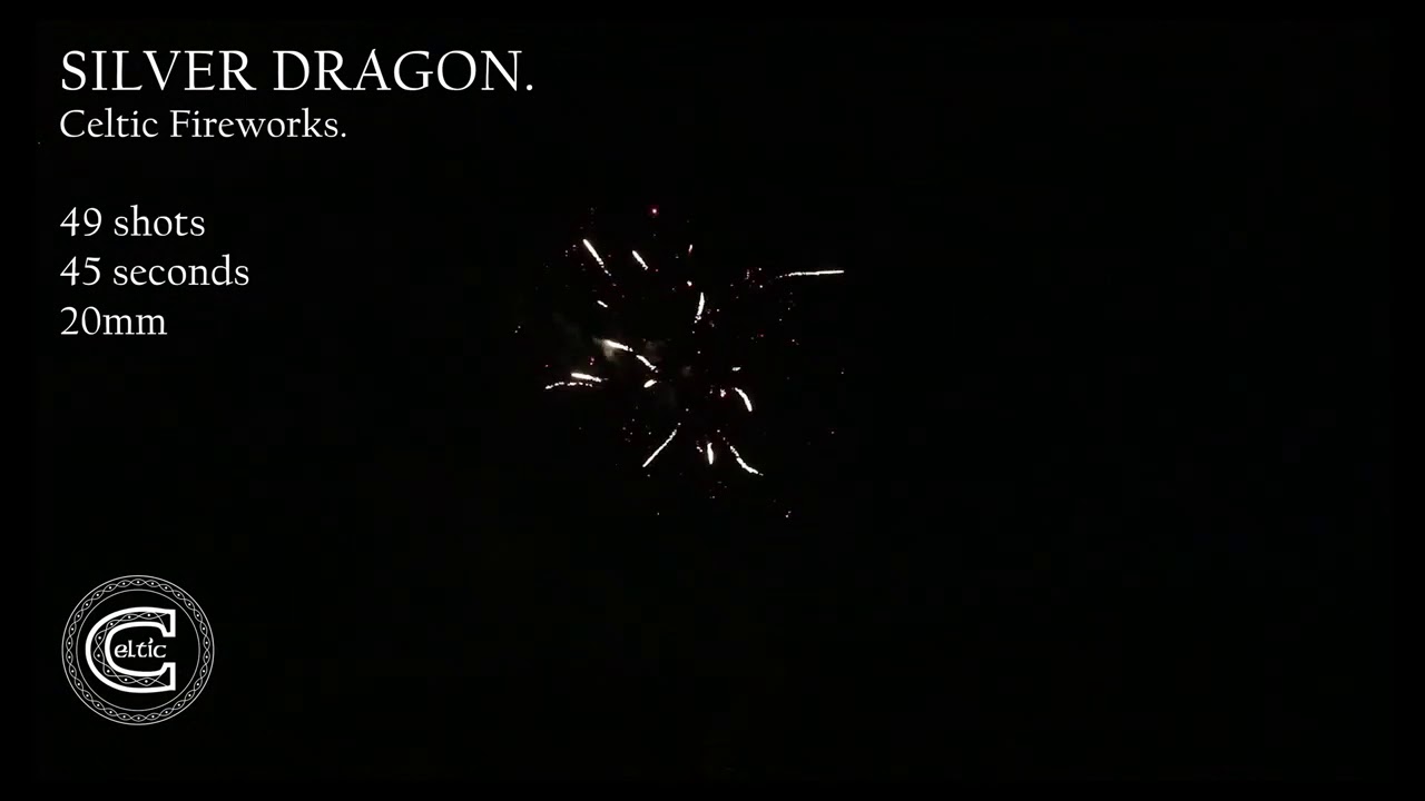Silver Dragon Firework From Celtic Fireworks - YouTube
