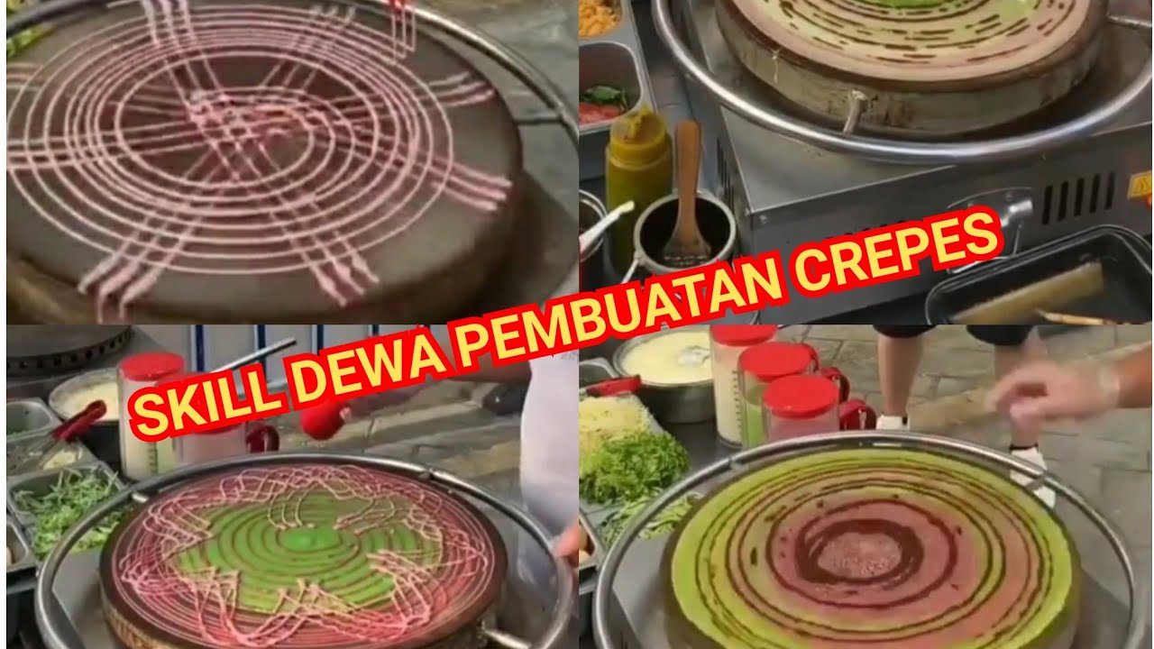SKILL LUAR BIASA DALAM PEMBUATAN CREPES #jajan #kuliner #viral # ...