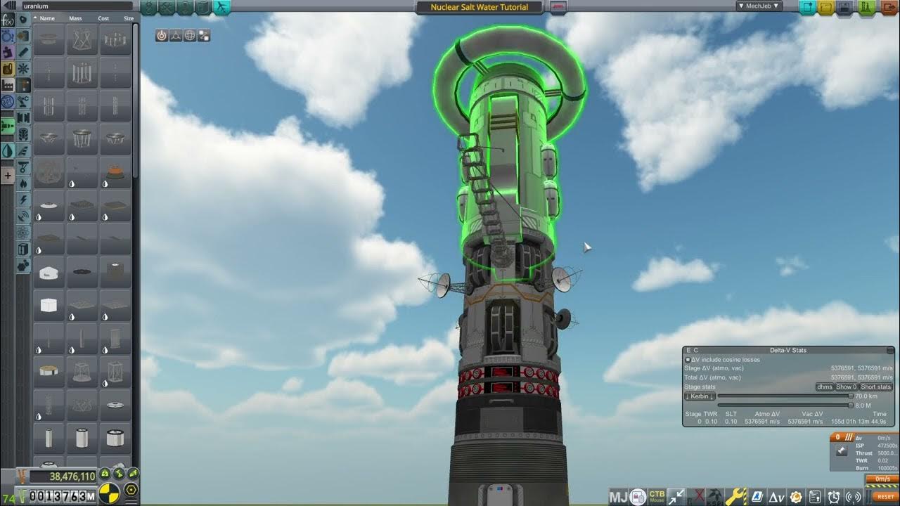 Kerbal Space Program - Interstellar Extended Tutorial - Episode 3 - Nuclear Salt Water Engine ...