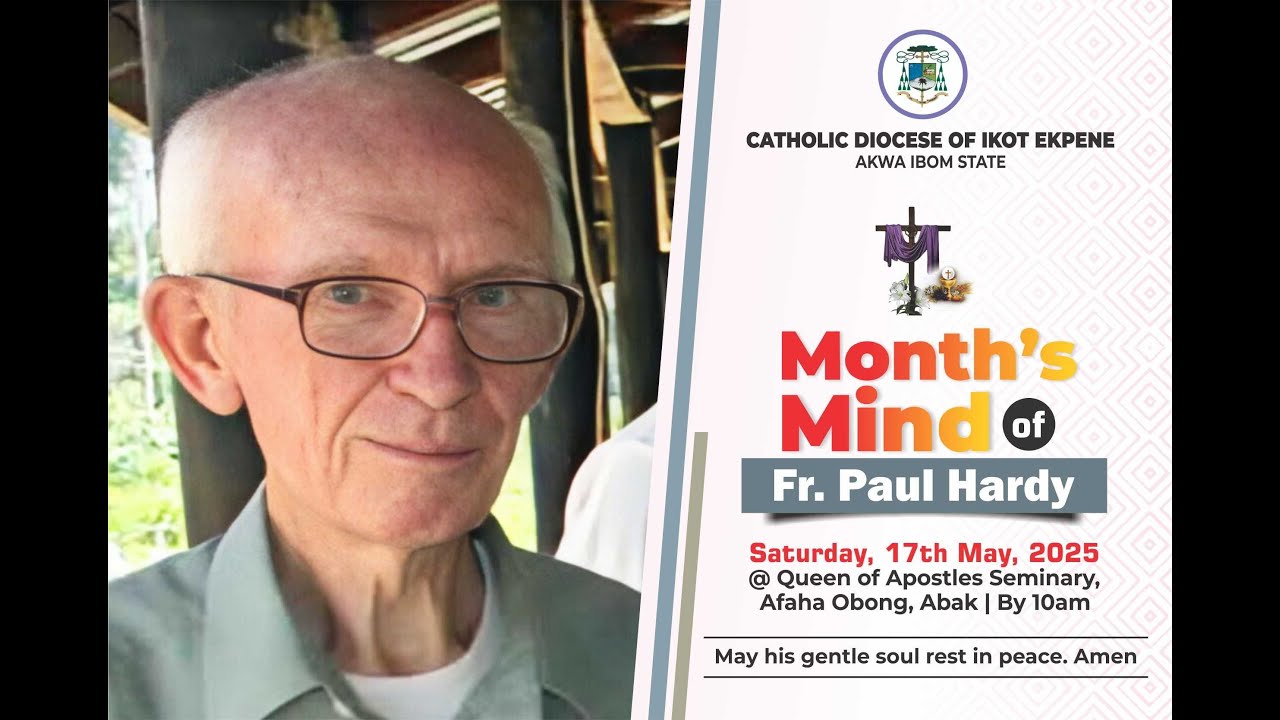 MONTH'S MIND FOR REV. FR. PAUL HARDY AT QUEEN OF APOSTLES SEMINARY ...