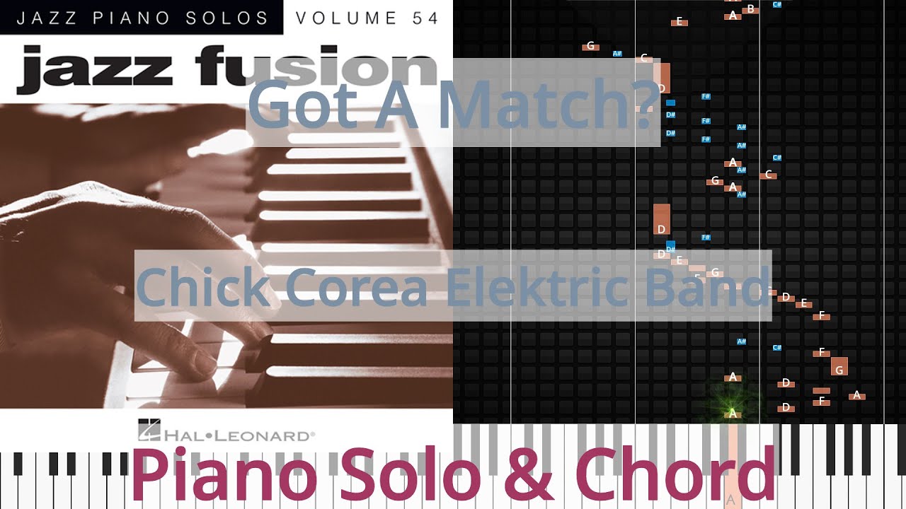 🎹Got A Match?, Solo & Chord, Chick Corea Elektric Band, Synthesia Piano ...