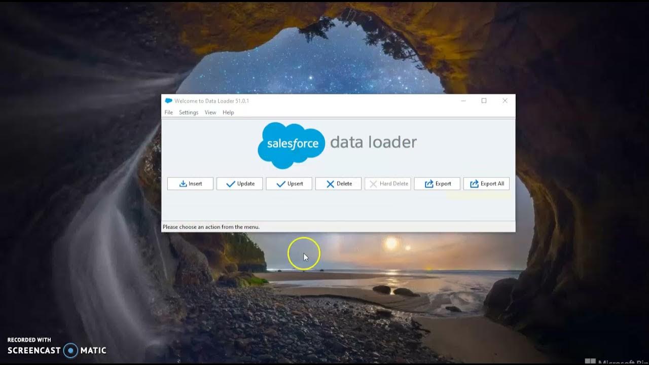 Upload using a CSV FILE with Data Loader - YouTube