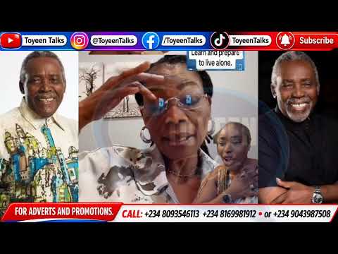 AUNTY ADUNNI SPEAKS ABOUT OLD AGE AND HOW IT AFFECTED VERERAN ACTOR, OLU JACOBS TILL HE KPAI 