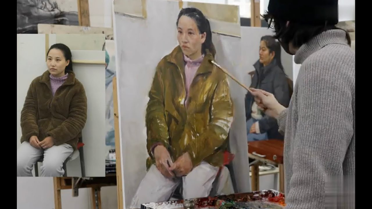 Figure drawing practice #oilpainting - YouTube