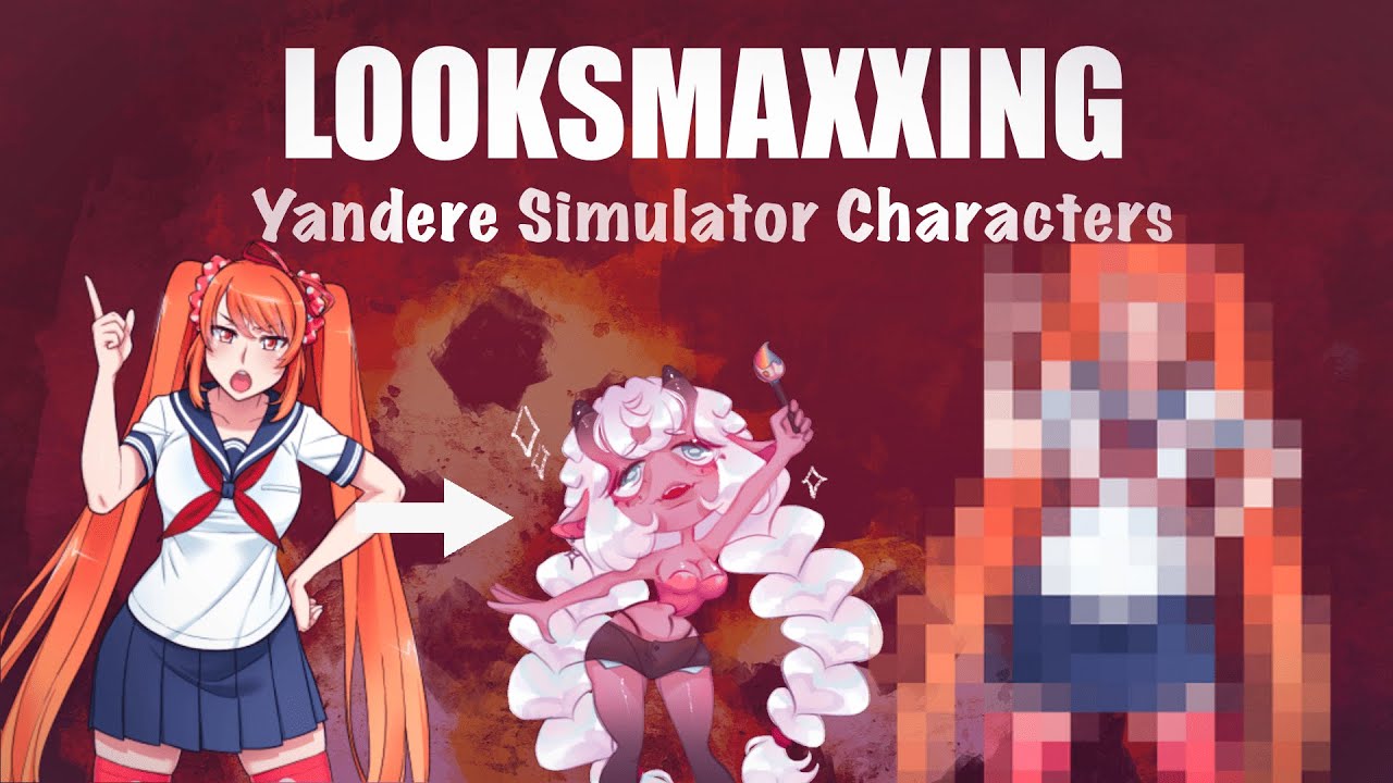 LOOKSMAXXING YANDERE SIMULATOR CHARACTERS USING MS PAINT | Mavis Masaki ...