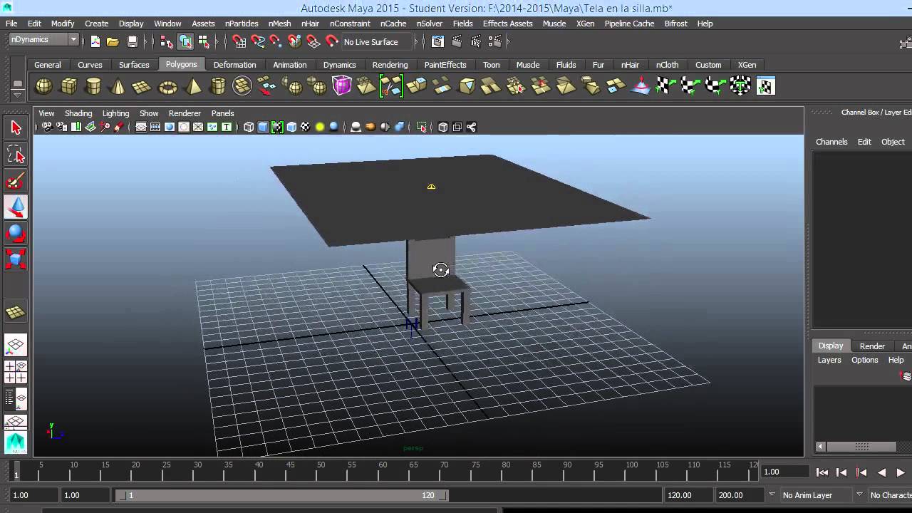 Como hacer el efecto nCloth o efecto tela en Autodesk Maya 2015 - YouTube