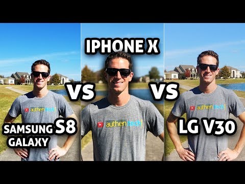 iPhone X vs Samsung S8 vs LG V30 CAMERA Test Comparison (4K)