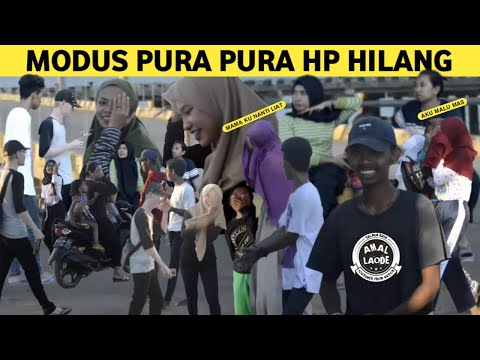 PURA - PURA HP HILANG CARA MUDA DAPAT KONTAK CEWE || KO ENDING NYA GINI - PRANK MODUS AMAL LAODE