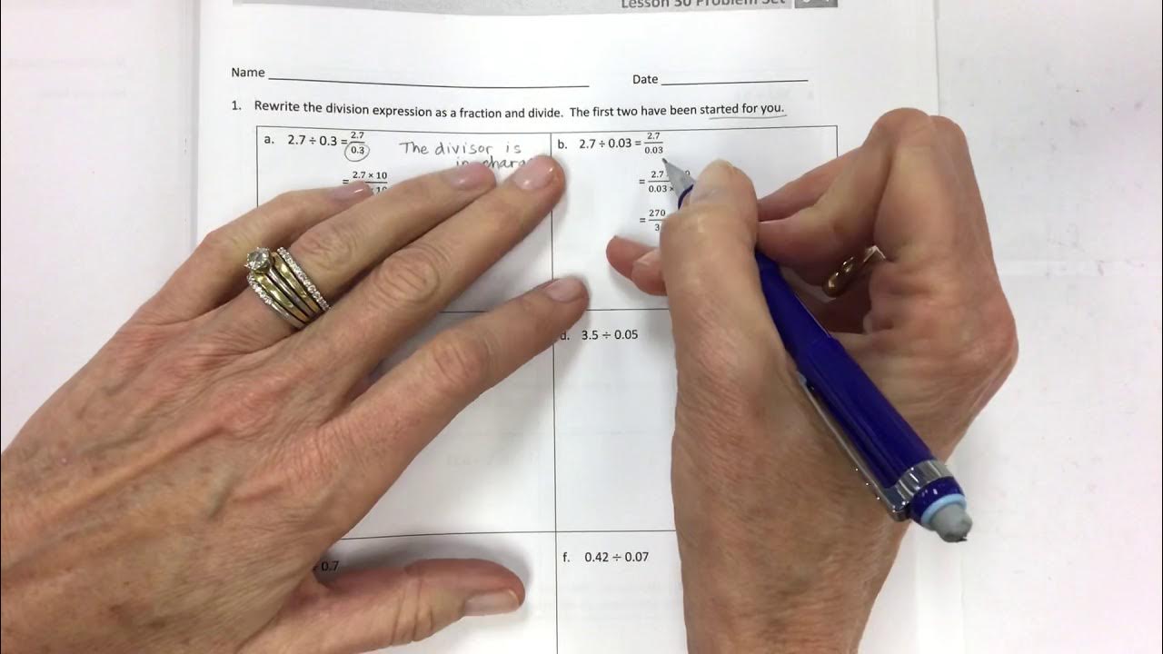 Eureka math grade 5 module 4 lesson 30 problem set - YouTube