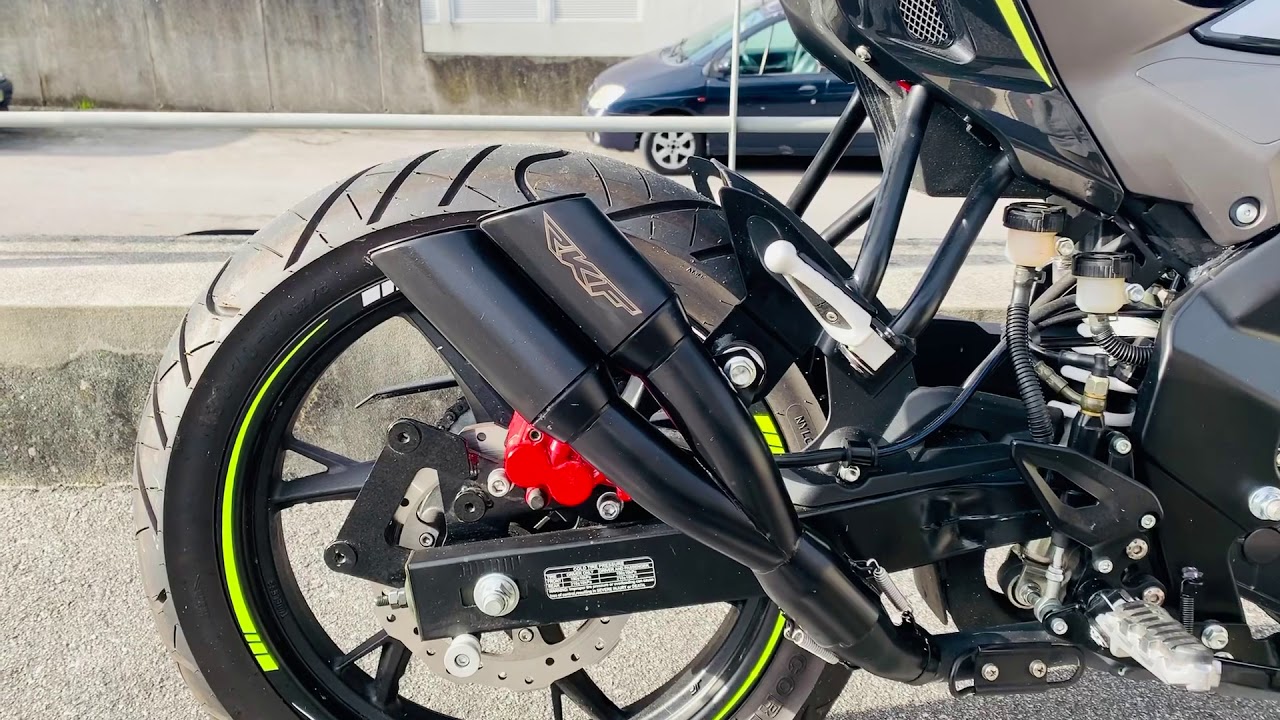 Keeway RKF 125 Dual Pipe Exhaust sound - YouTube