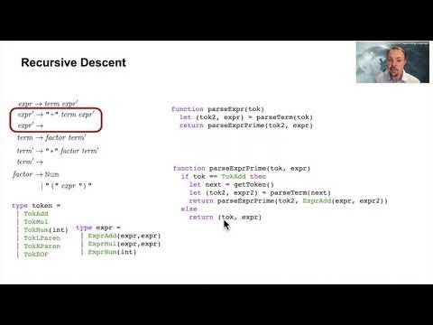 Recursive Descent Parsing - YouTube