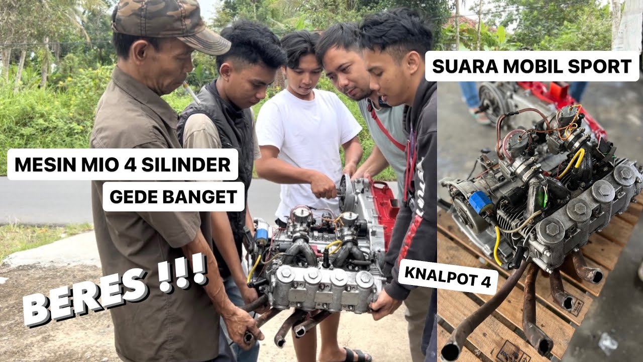 SIAP DIGEBER ! SUARA MESIN MIO 4 SILINDER GAHAR BANGET - YouTube