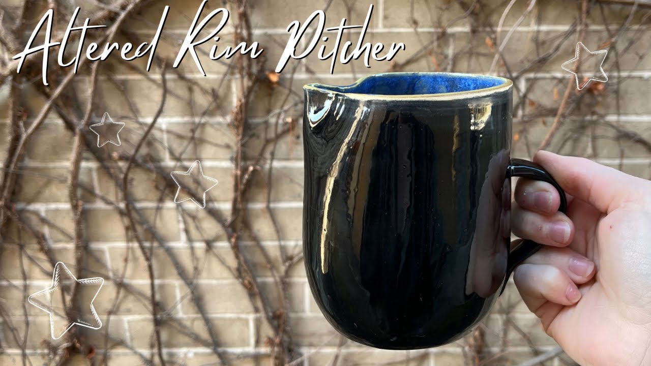 Shaping a Small Pitcher by Altering the Rim to Form a Spout | Pottery ...