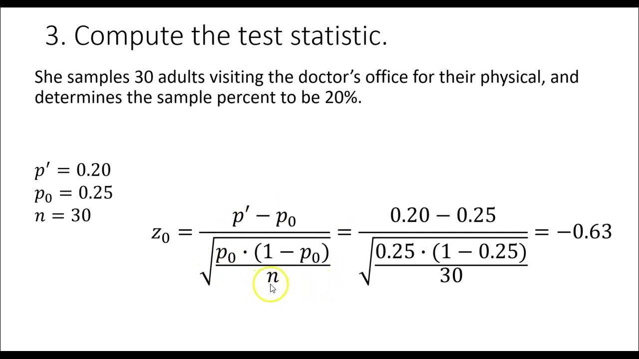 Full hypothesis test with proportion - P-value approach - YouTube