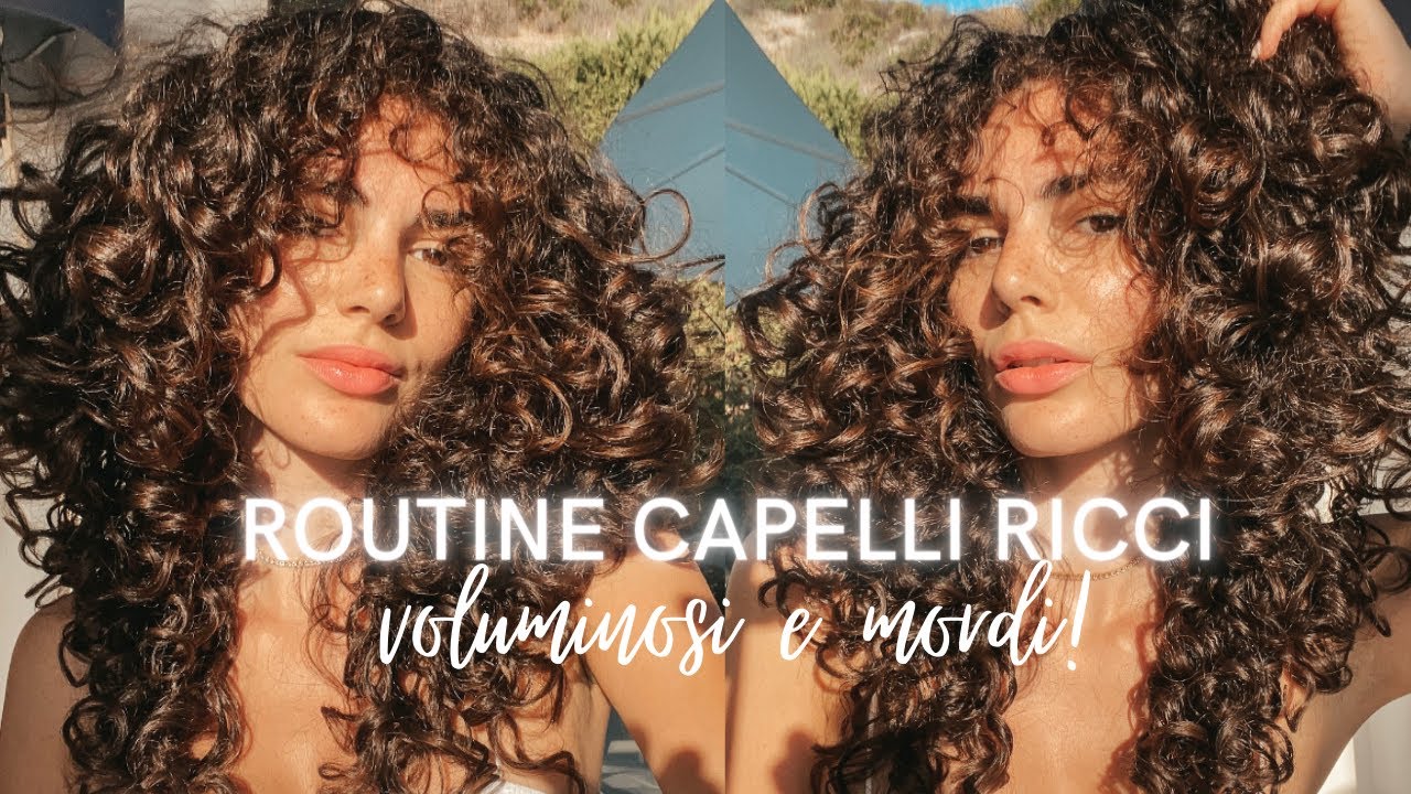 come avere i capelli ricci voluminosi e morbidi - YouTube