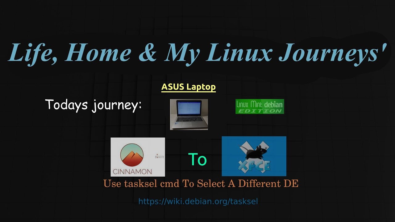 LMDE 5 (Elsie) Cinnamon Desktop To Xfce Desktop Tasksel Laptop & Xfce ...