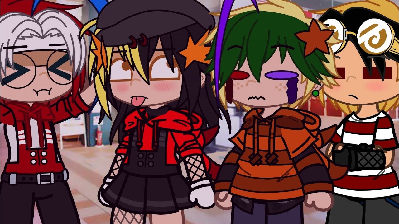 Shopping at the mall||Gacha club||Mha future kids||skits|| - YouTube