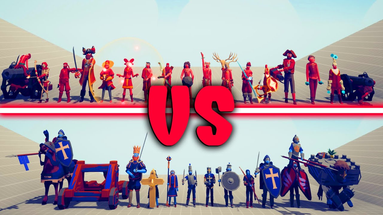 MEDIEVAL TEAM vs RANGED TEAM - Totally Accurate Battle Simulator | TABS ...