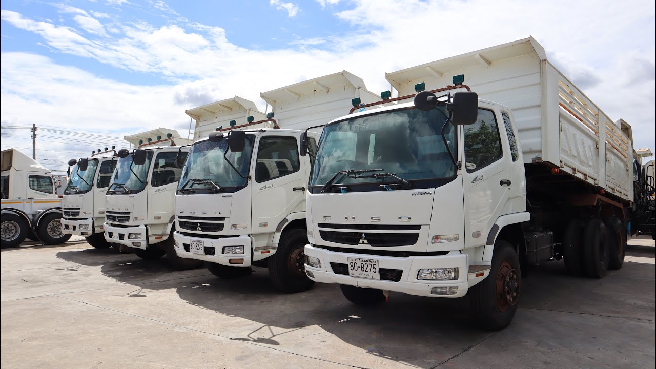 รีวิวรถดั้มพ์FUSO 240แรง ปี57-58 รถใช้งานน้อยมากๆ วิ่ง31,000-41,000กิโล ...
