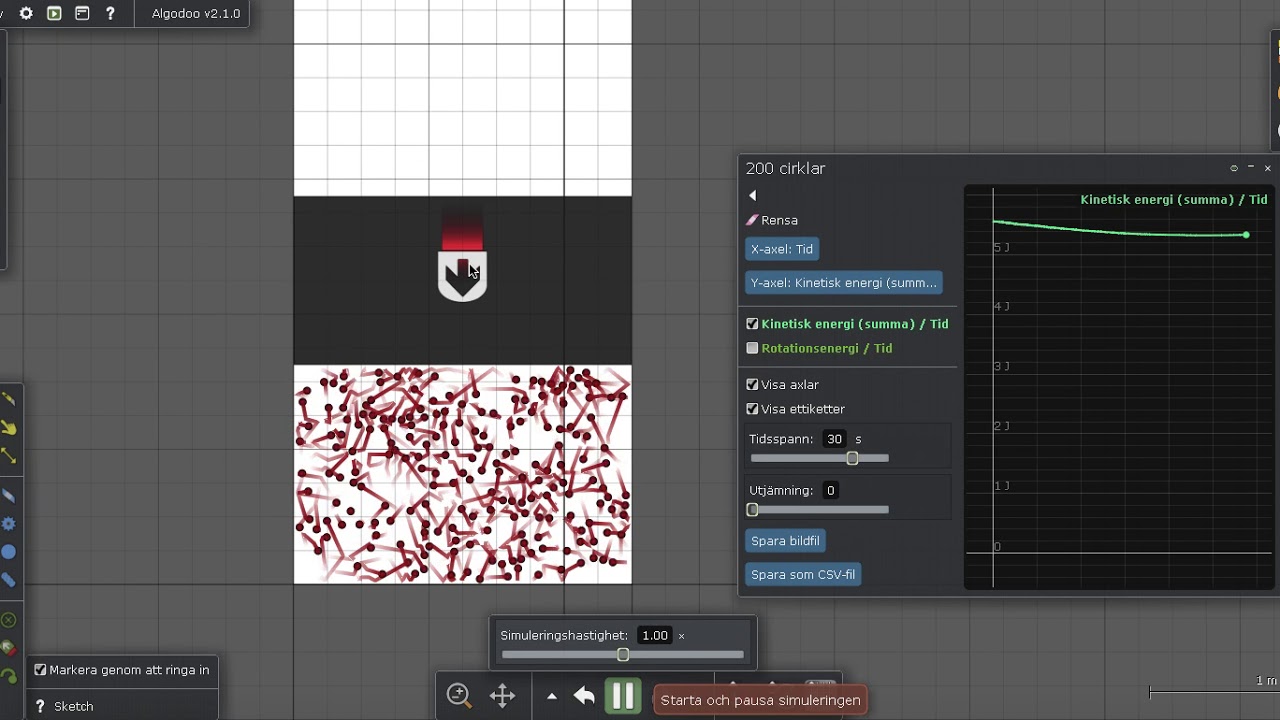Adiabatisk kompression i Algodoo - YouTube