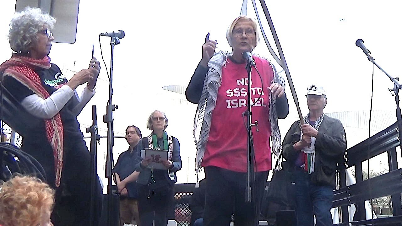 Interfaith Vigil for Aaron Bushnell. Part 5: Ann Wright, Susan Schnall ...