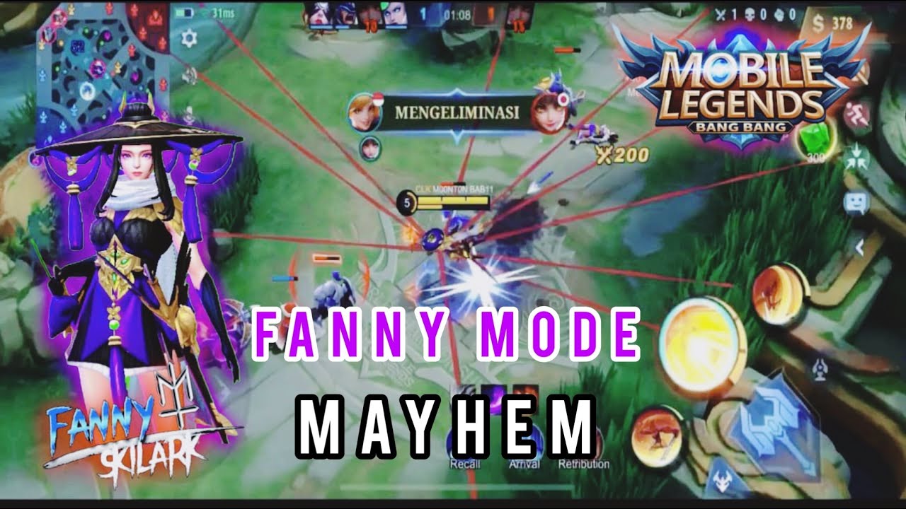 FANNY MODE MAYHEM||ML||MOBILE LEGENDS:BANG BANG - YouTube