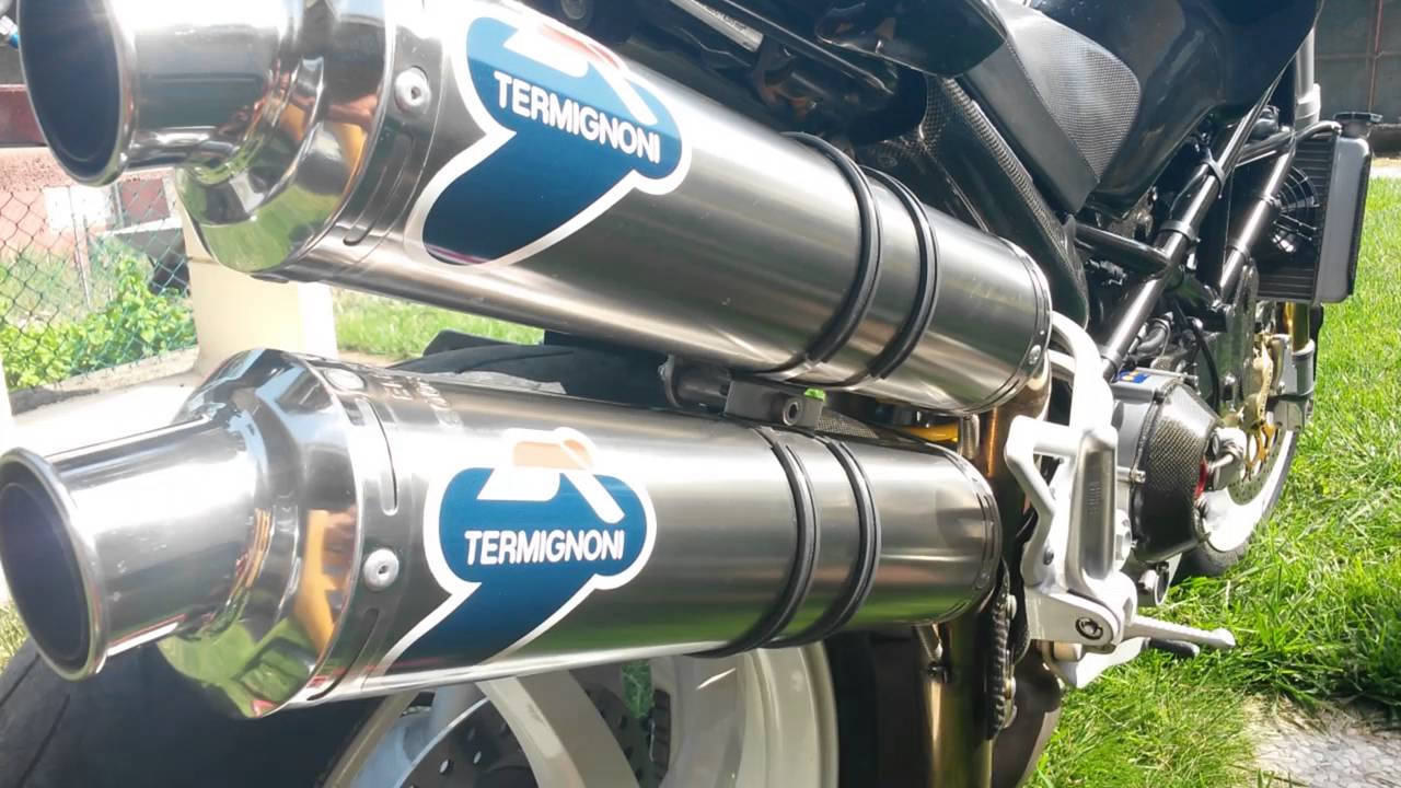 Ducati Monster S4R 996 Termignoni Exhaust - YouTube