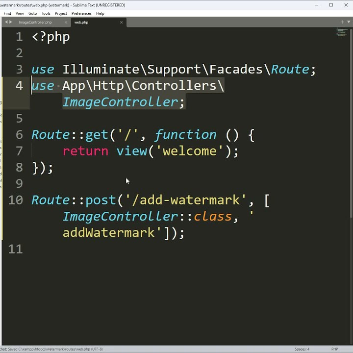Laravel 11 - Add Watermark to Images with Image Intervention @CodeShotcut #shorts #shortvideo ...