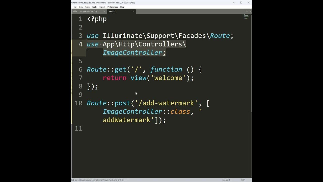 Laravel 11 - Add Watermark to Images with Image Intervention @CodeShotcut #shorts #shortvideo ...