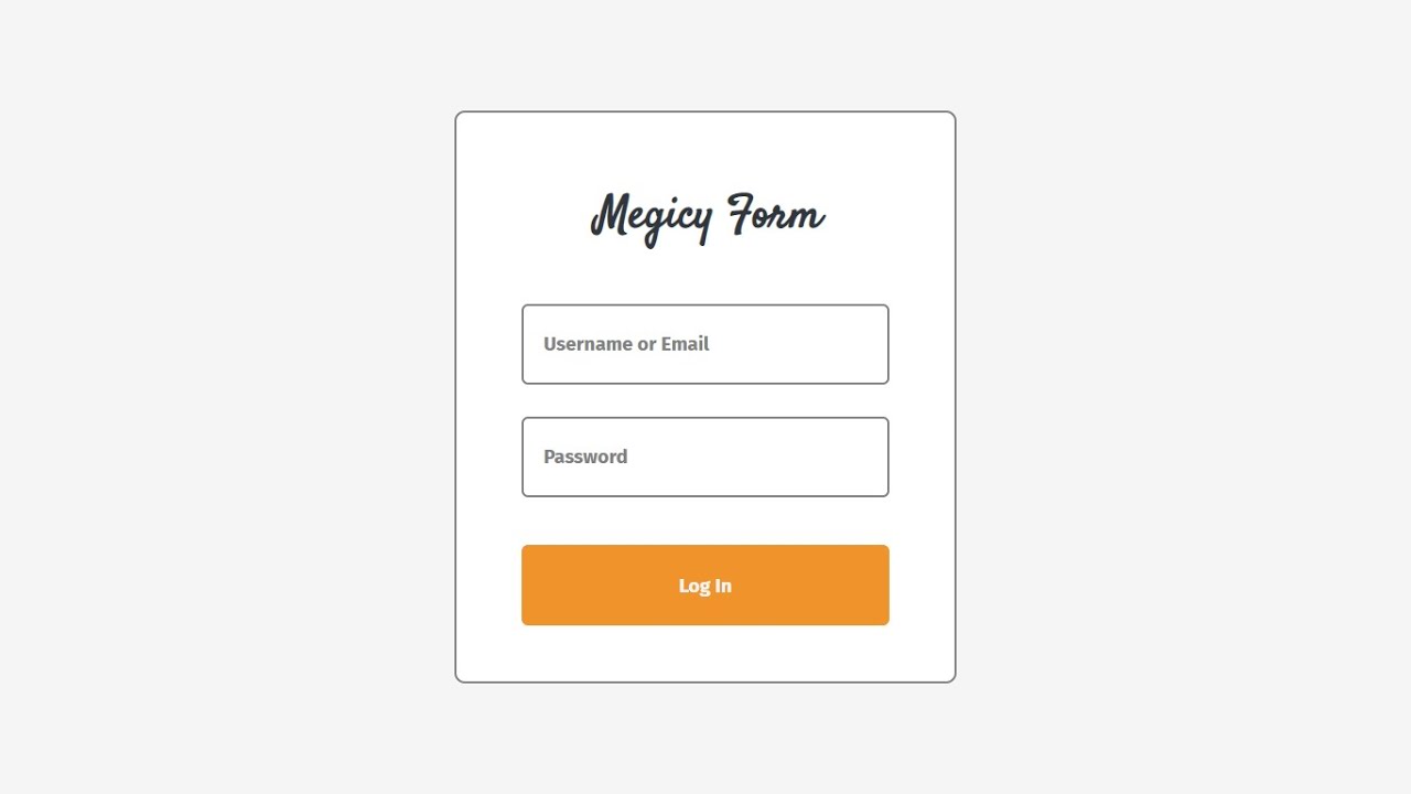 Minimalist Login Form in 4 Minutes | Login Form Design - YouTube