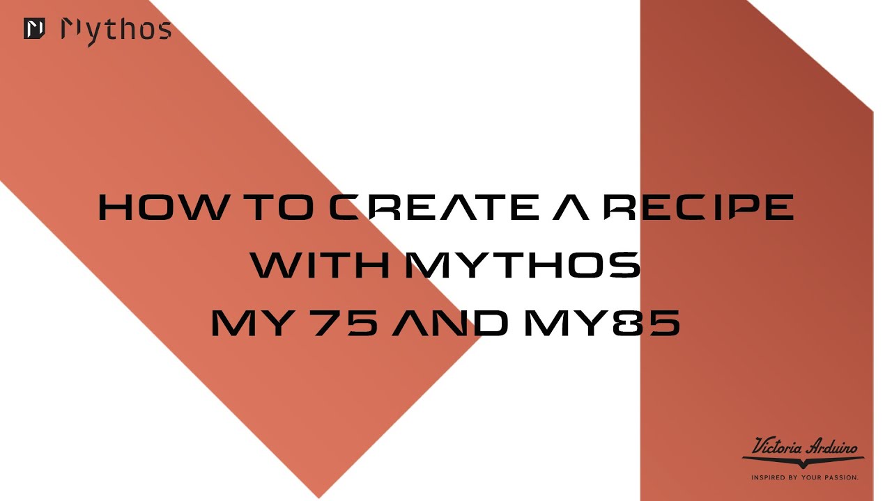 How to create a recipe with Mythos MY75 and MY85 - YouTube