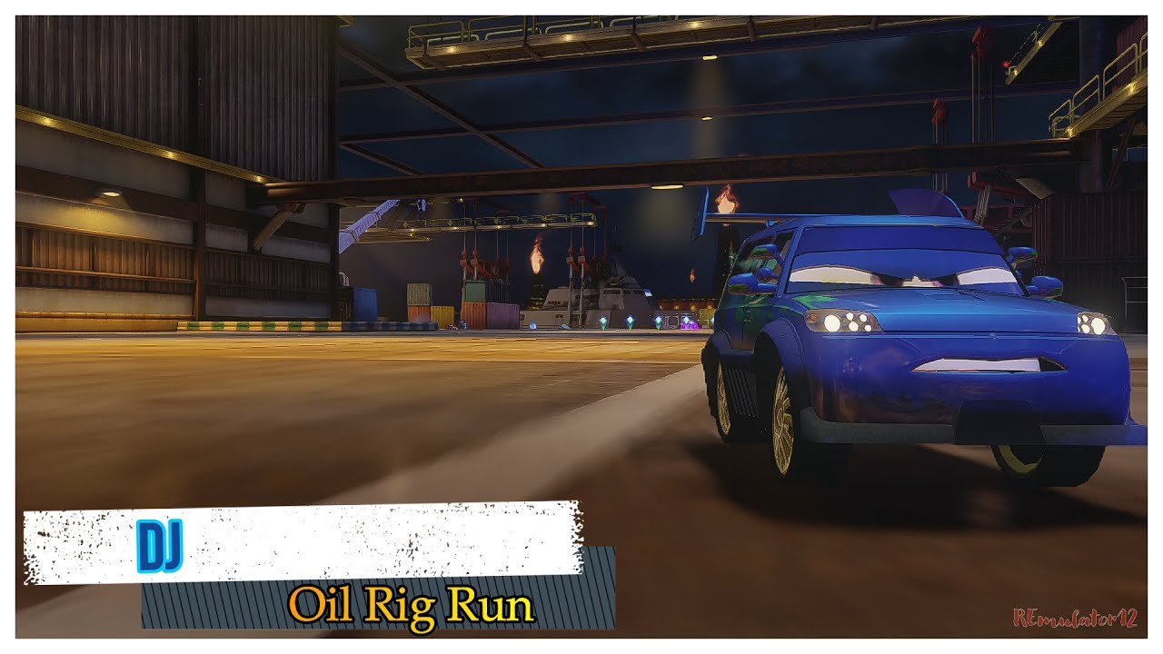 Cars 2 The Video Game | DJ - Battle Race | Oil Rig Run 3 Laps - YouTube