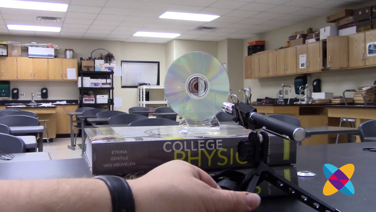 5B6 CD Diffraction Lab (setup and data collection) - YouTube