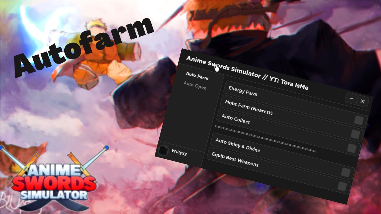 Script Anime Swords Simulator - YouTube