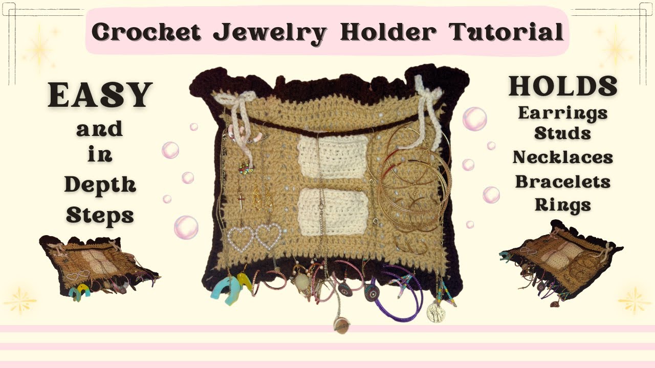 Crochet Jewelry Holder Tutorial | Easy and in Depth for Beginners - YouTube
