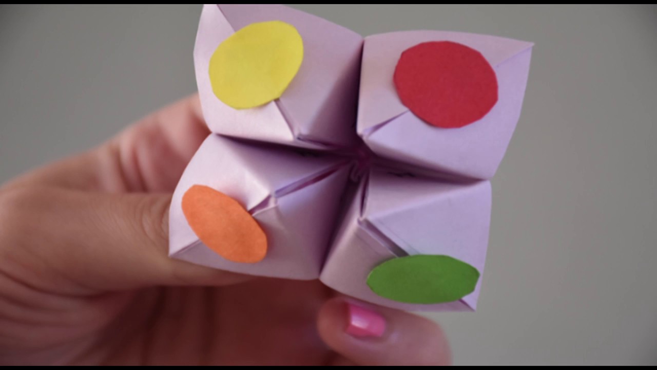 Origami- fortune teller I How to make a paper fortune teller - YouTube