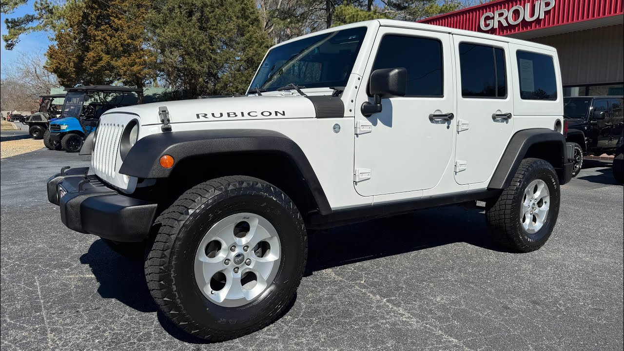 2014 JKU Rubicon with Tan Leather * Lockers* 72k mikes - YouTube