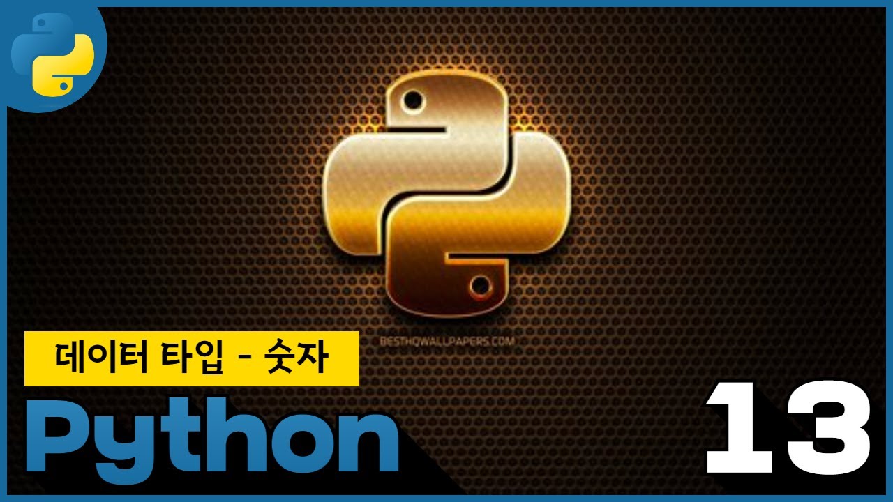 13 WEB2 Python 4 문법 데이터 타입 숫자 - YouTube