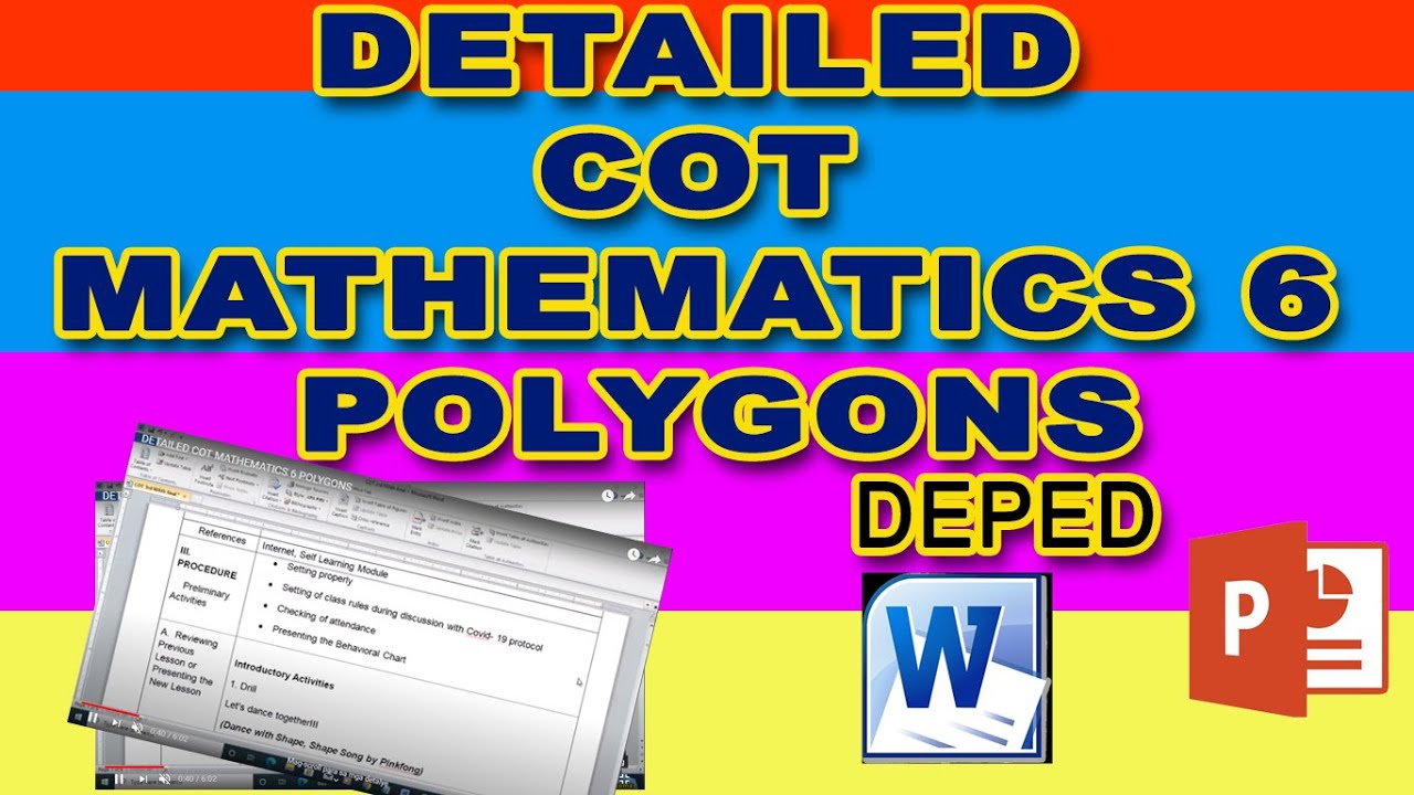 DETAILED COT MATHEMATICS 6 POLYGONS - YouTube