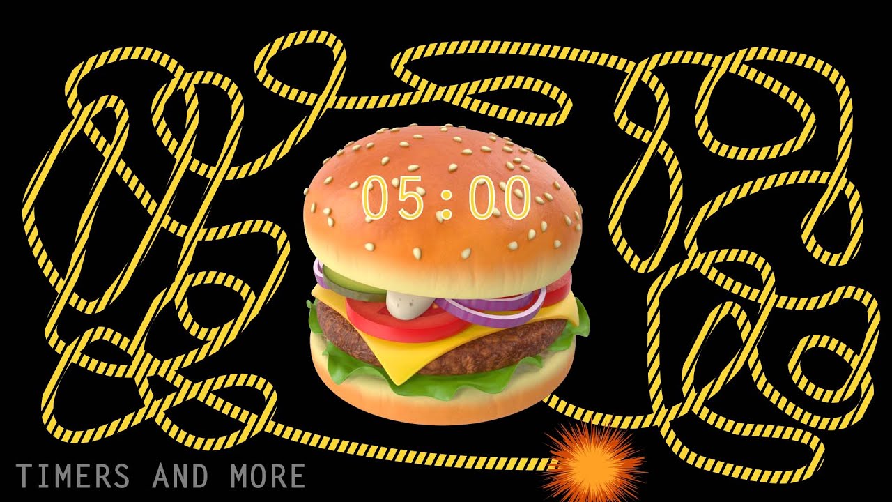 5 Minute Burger 🍔 Bomb 💣 Colorful Explosion - YouTube