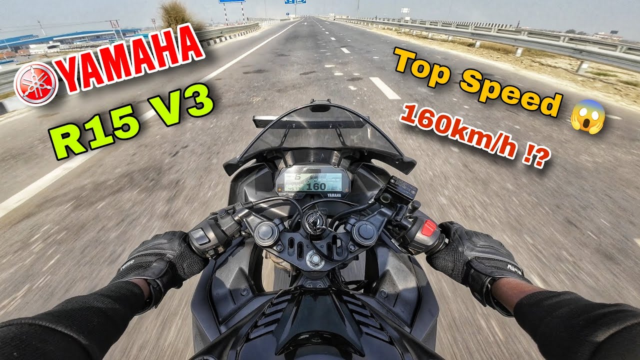 Yamaha R15 V3 Top Speed Test | 1st to 6th Gear - Unexpected result ...