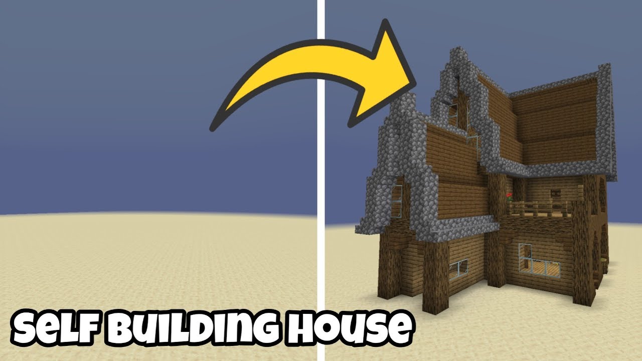 Self Building House in Minecraft!!! - YouTube