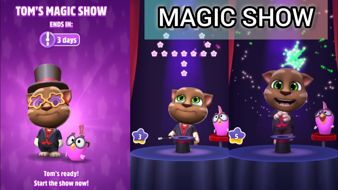 Talking Tom's Magic Show🪄🎩 |My Talking Tom 2 gameplay - YouTube