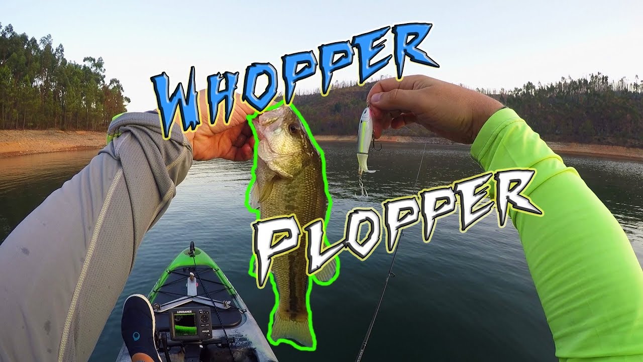 Trying the WHOPPER PLOPPER, Largemouth BASS FISHING - YouTube