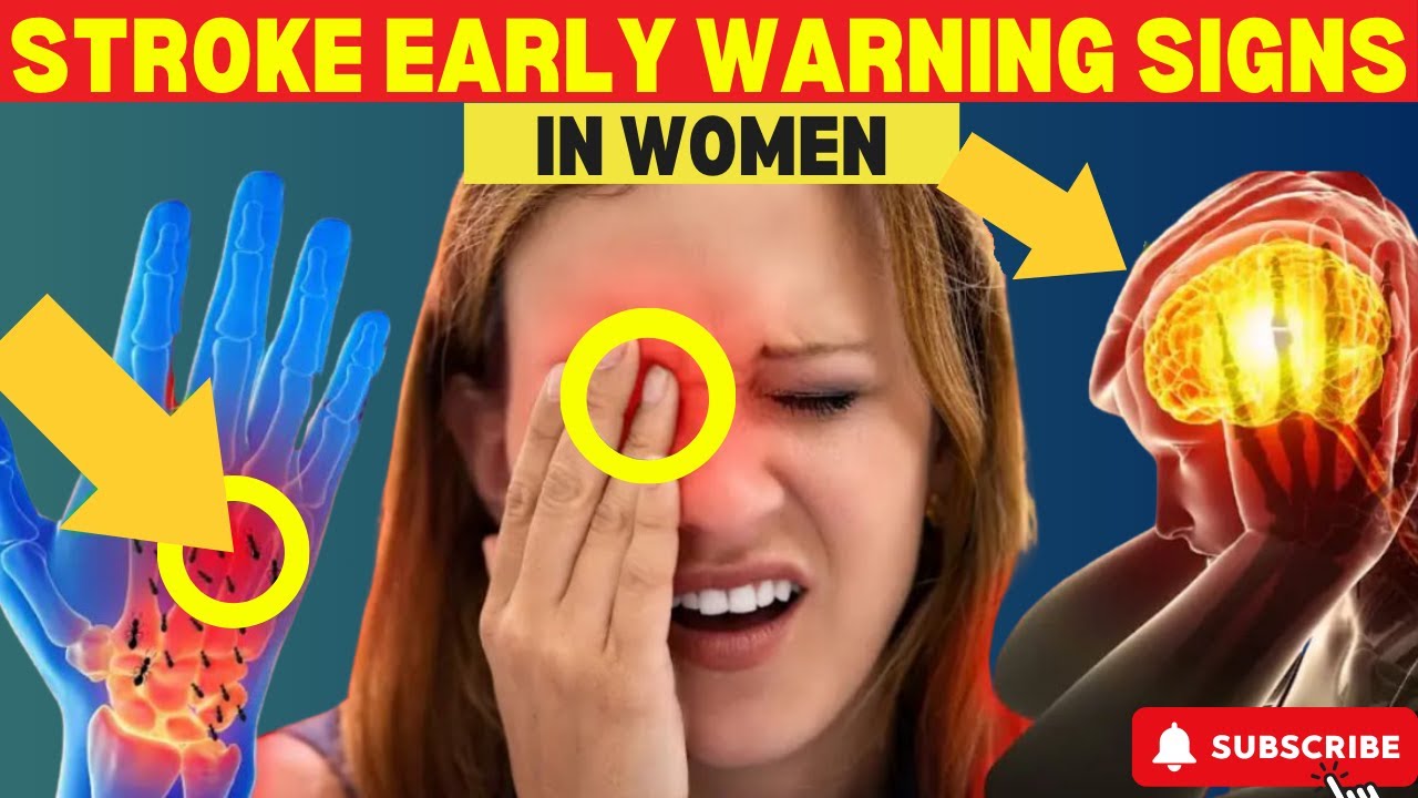 7 Warning Signs of STROKE in WOMEN (Detect it Quickly) - YouTube