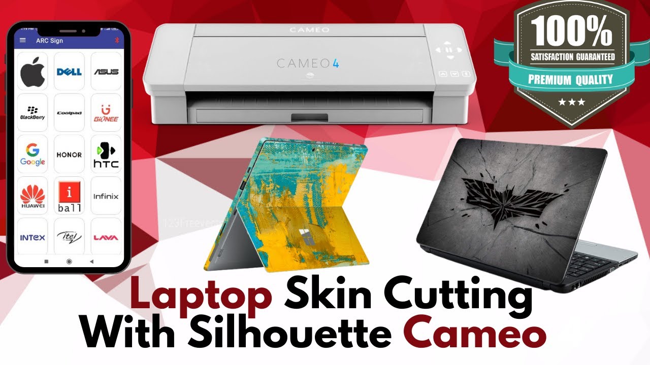 Laptop Skin Cutting With Silhouette Cameo 4 | Print & Cut Skin | Best ...