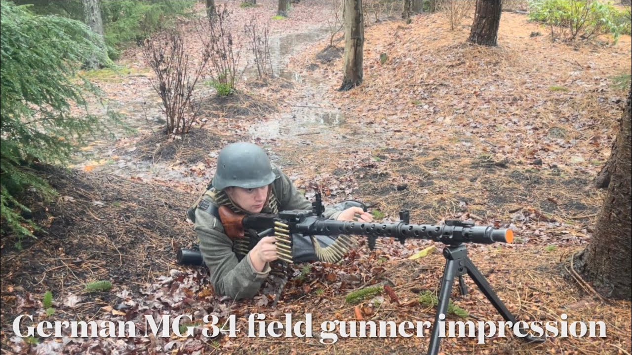 German MG 34 Field Gunner Impression - YouTube