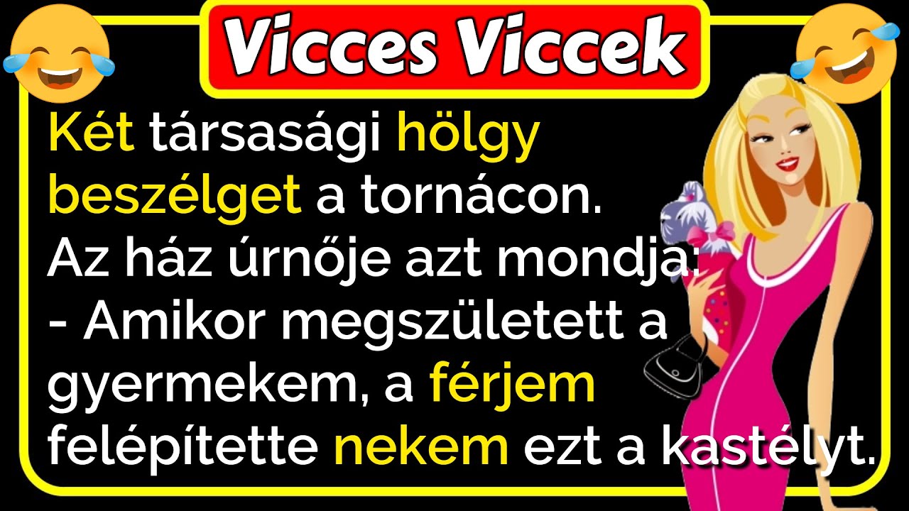🤣 Vicces Viccek: Két társasági hölgy beszélget... ami ezután történik ...