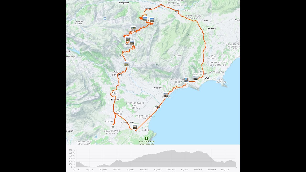 Cycling Calpe - Col de Rates tour (118km) (Spain) (2025) - YouTube