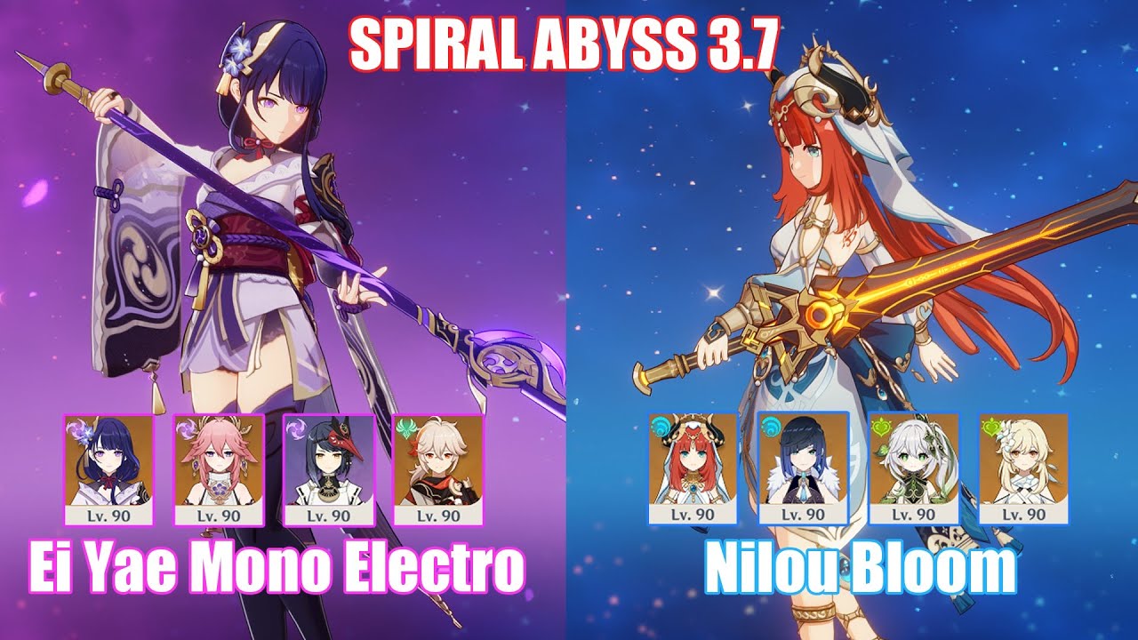 C0 Raiden Mono Electro & C0 Nilou Bloom | Spiral Abyss 3.7 | Genshin ... C0 Raiden Mono Electro & C0 Nilou Bloom | Spiral Abyss 3.7 | Genshin ...